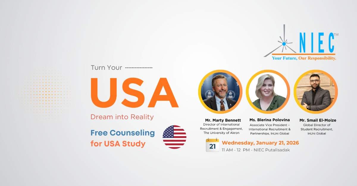 Free Counseling for USA Study - NIEC